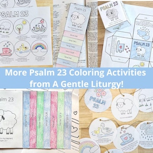 Psalm 23 Printable, Psalm 23 Craft, Bible Coloring Book, Sunday School ...