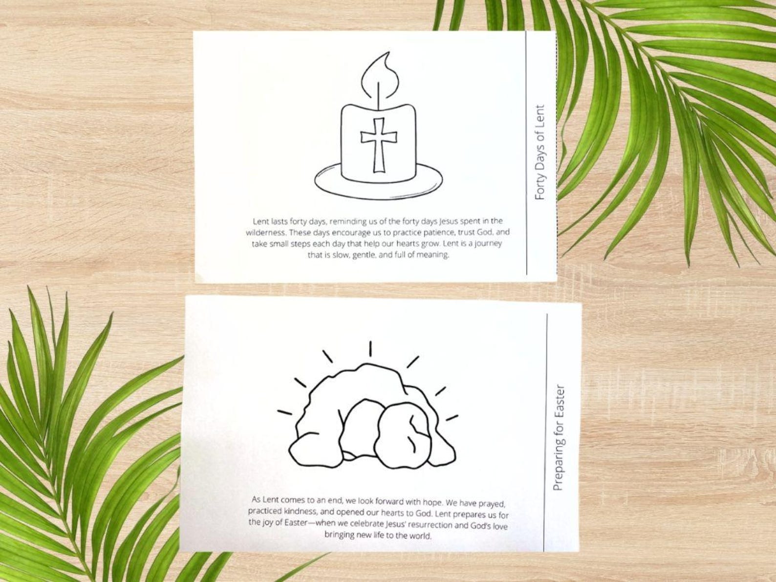 Lent Coloring Page, Lent Craft for Kids, 40 Days of Lent Activities ...