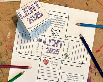 Lent Calendar, Ash Wednesday, Palm Sunday Craft, Lent for Kids, Lent ...