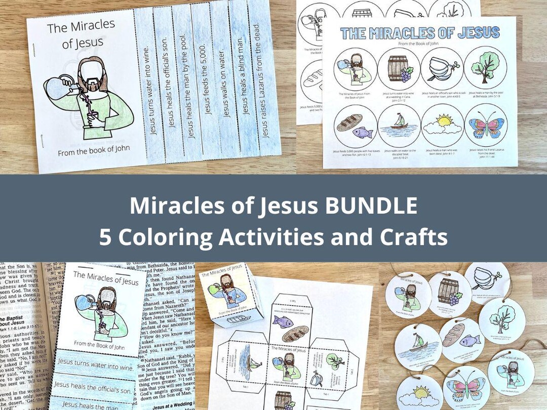 Jesus Miracles of Jesus for Kids, Bible Stories Printable the Book of ...