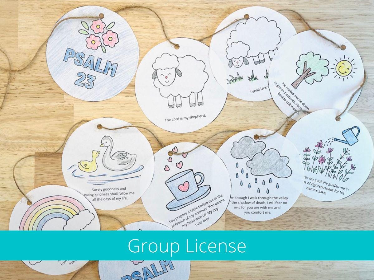 Psalm 23 Printable, the Lord is My Shepherd, Psalm 23 Craft, Bible ...