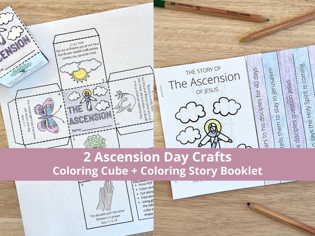 Jesus Ascension Craft, Jesus Ascending Activity, Ascension of Christ ...