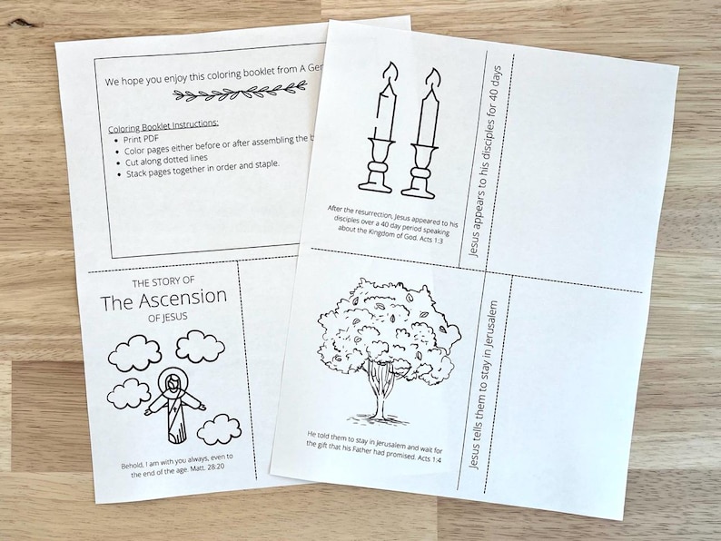 Sunday School Lesson, Ascension of Christ, Jesus Ascension Craft ...