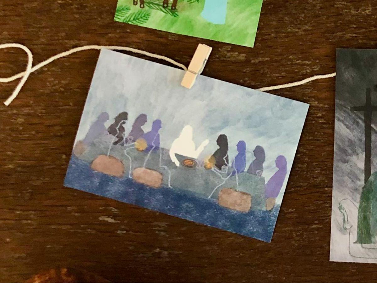The Last Supper Wall Art, Holy Week for Kids, the Last Supper Digital ...