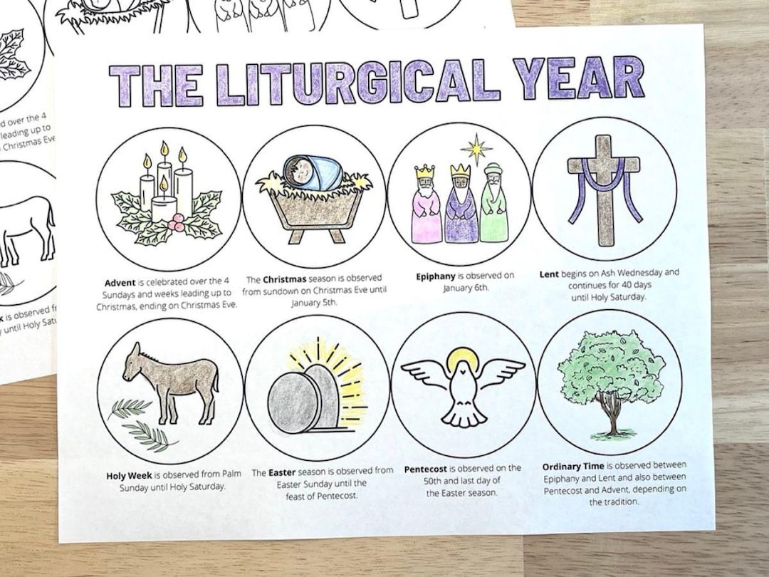 Liturgical Calendar for Kids, Kids VBS Crafts, Vacation Bible School ...