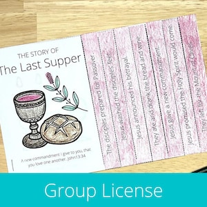 Last Supper Crafts, the Last Supper Craft for Kids, Holy Week Printable ...