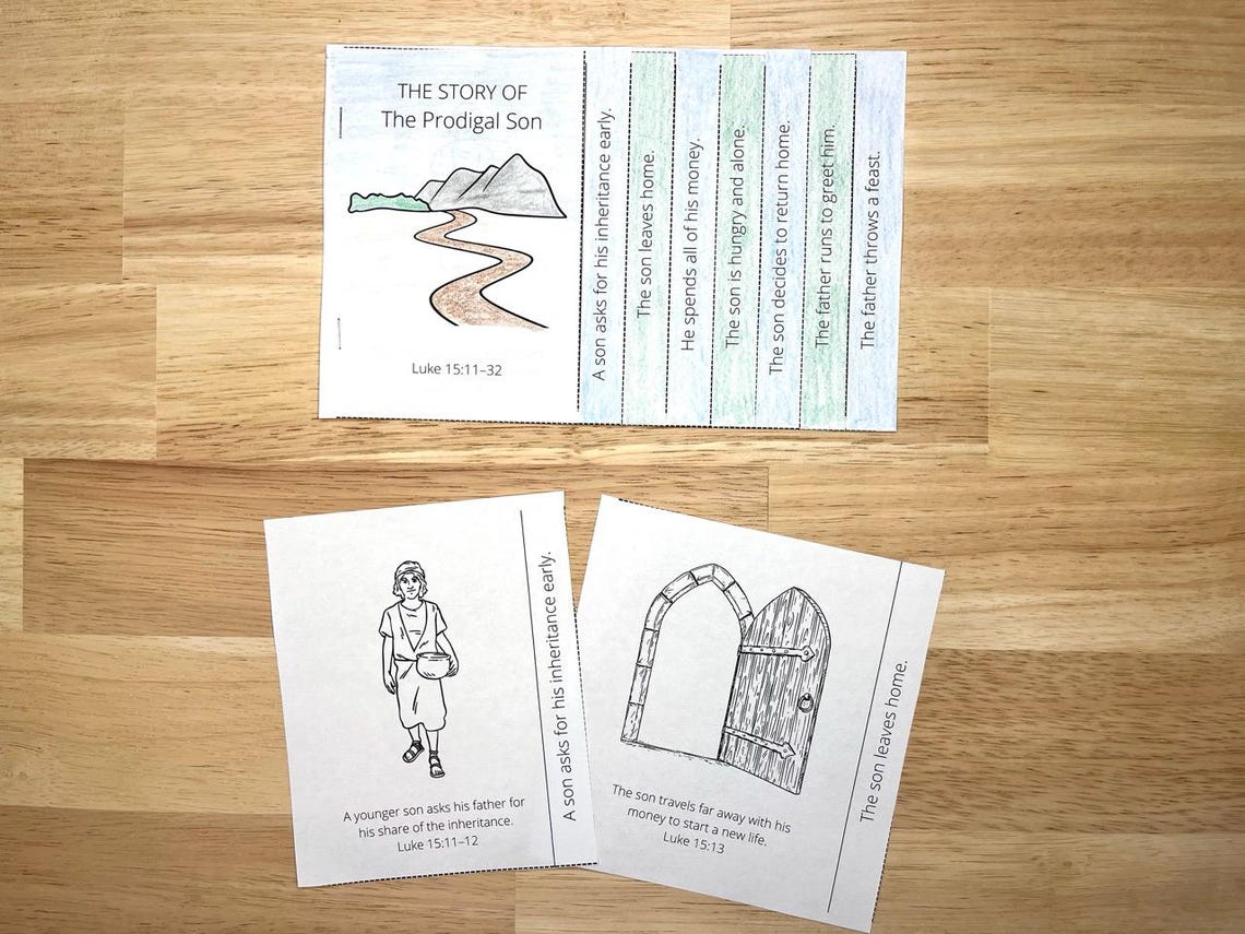 The Prodigal Son Kids Craft, Kids Bible Lessons for Kids, Prodigal Son ...