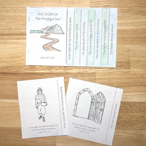 Kids Bible Lessons for Kids, Prodigal Son Activity Sheet, Parables of ...