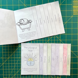 The Liturgical Year 9-page Mini Coloring Book - Kids Activity ...