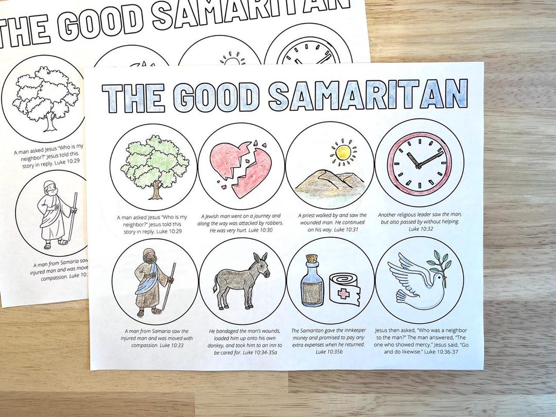 The Good Samaritan Activity, Vacation Bible School Crafts, Parables of ...
