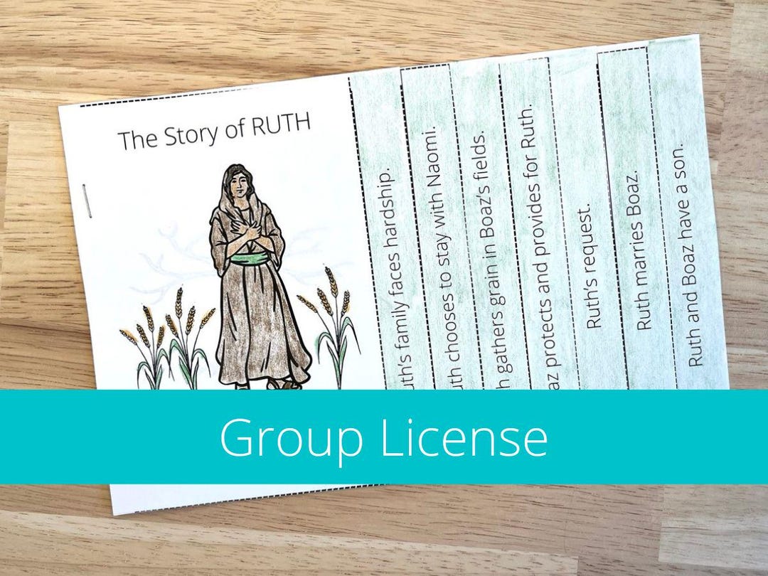 Ruth and Boaz Craft, Bible Flip Books, Sunday School Craft, Ruth Bible ...