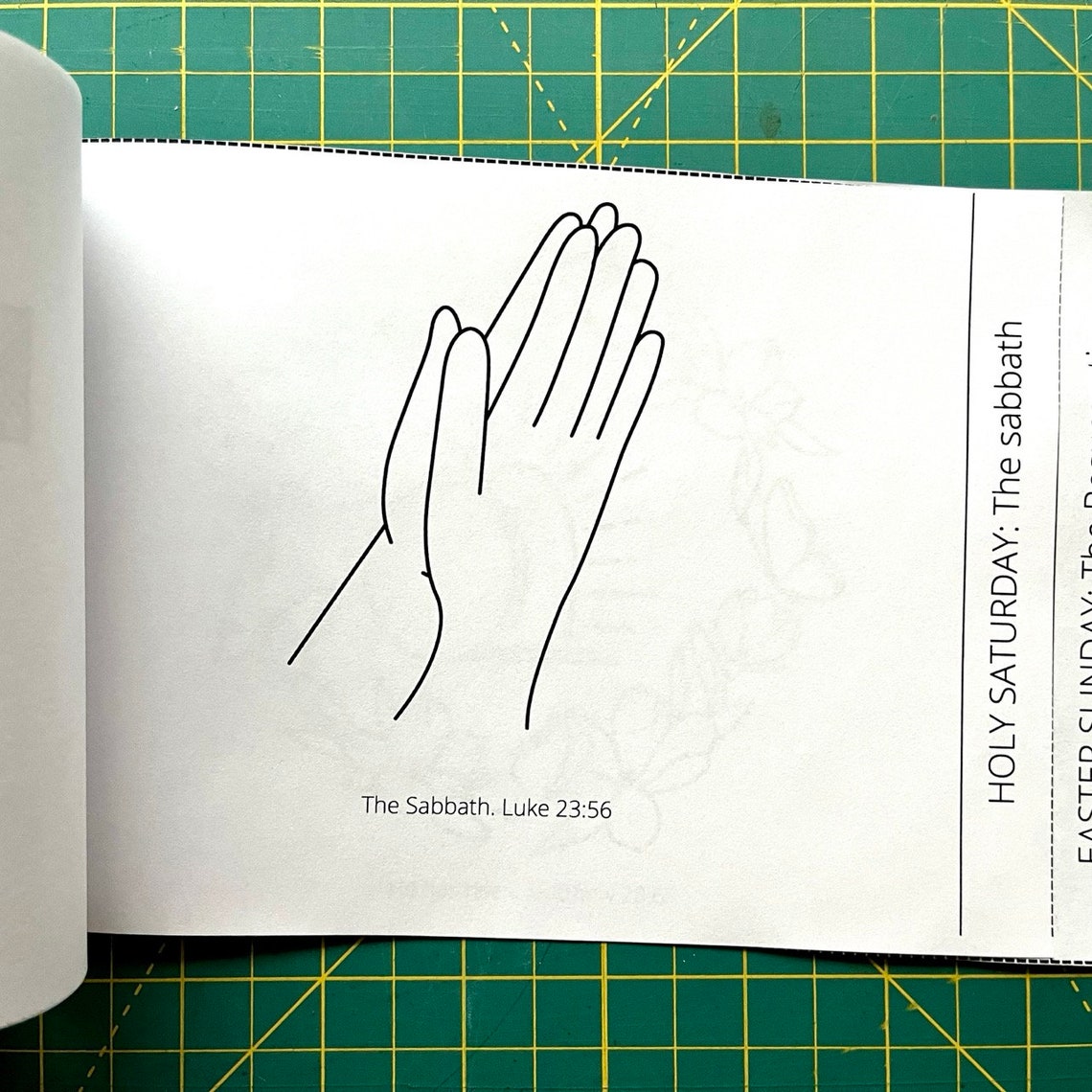 Holy Week 8 Pages Mini Coloring Book - Easter - Bible Verses - Kids ...