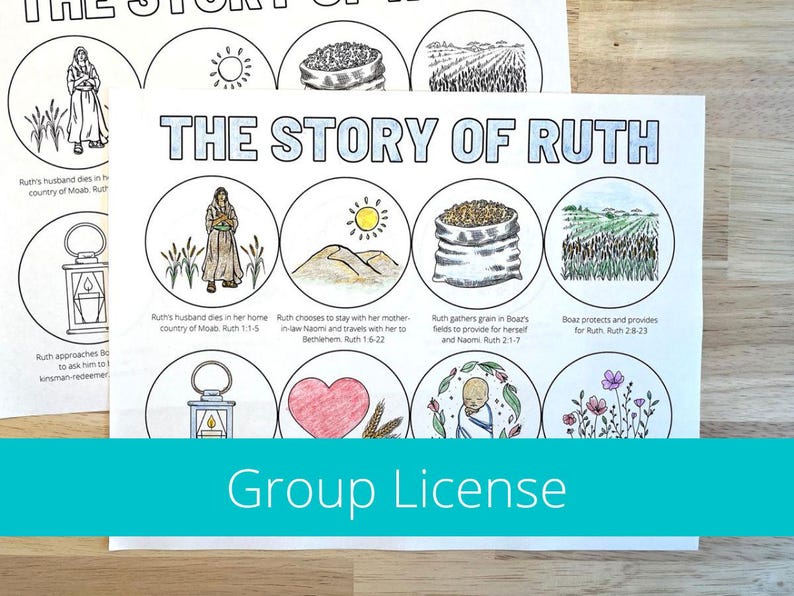 Kids Bible Lessons for Kids, Ruth Bible Activities, Ruth and Boaz Craft ...
