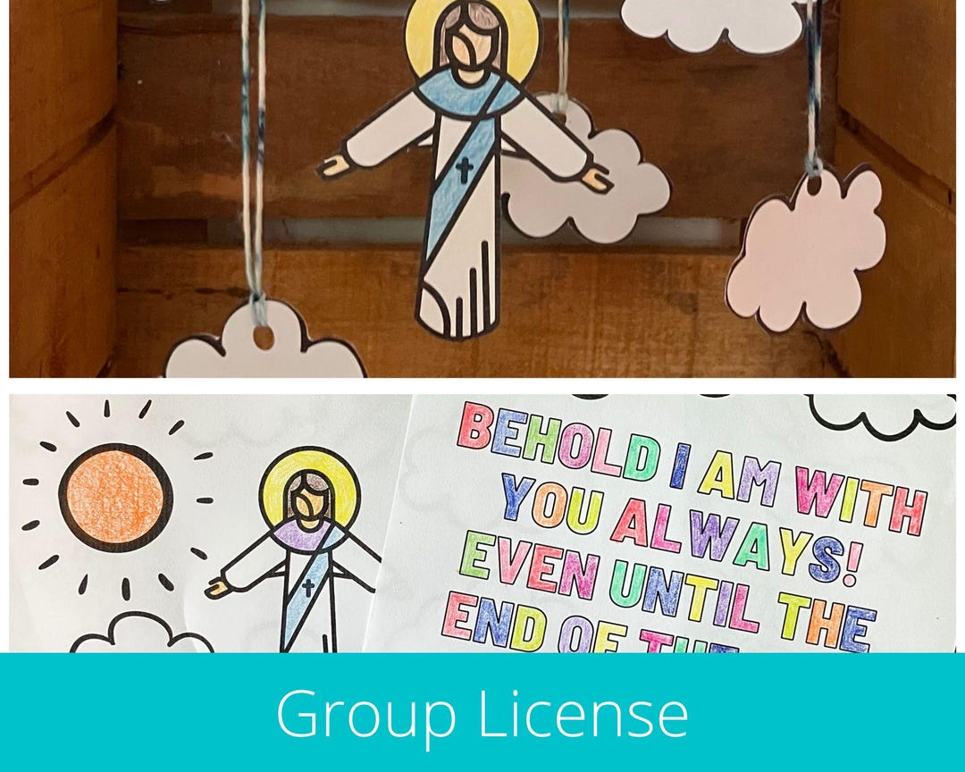 Jesus Ascension Craft, Sunday School Lesson, Ascension of Christ ...