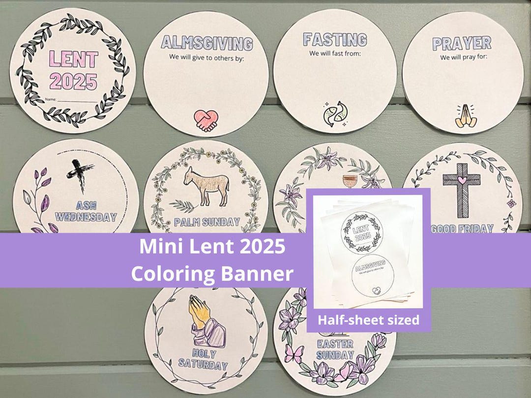 Lent Activities, Lent Coloring Page, Lent for Families, Season of Lent ...