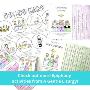 Epiphany Mini Coloring Book, 3 Wise Men, Three Kings Day, Flip Book ...