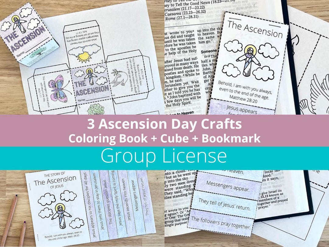 Jesus Ascension Craft, Sunday School Lesson, Jesus Ascended Into Heaven ...