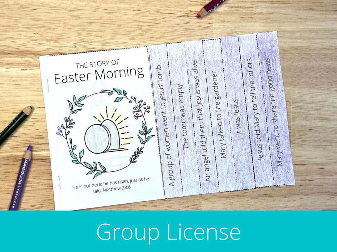 Easter Sunday School Craft, Holy Week Printable, Lent, Easter Bible ...