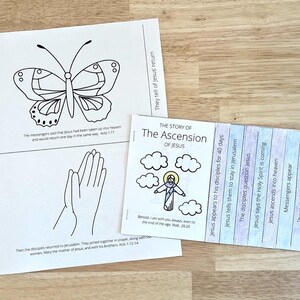 Sunday School Lesson, Ascension of Christ, Jesus Ascension Craft ...