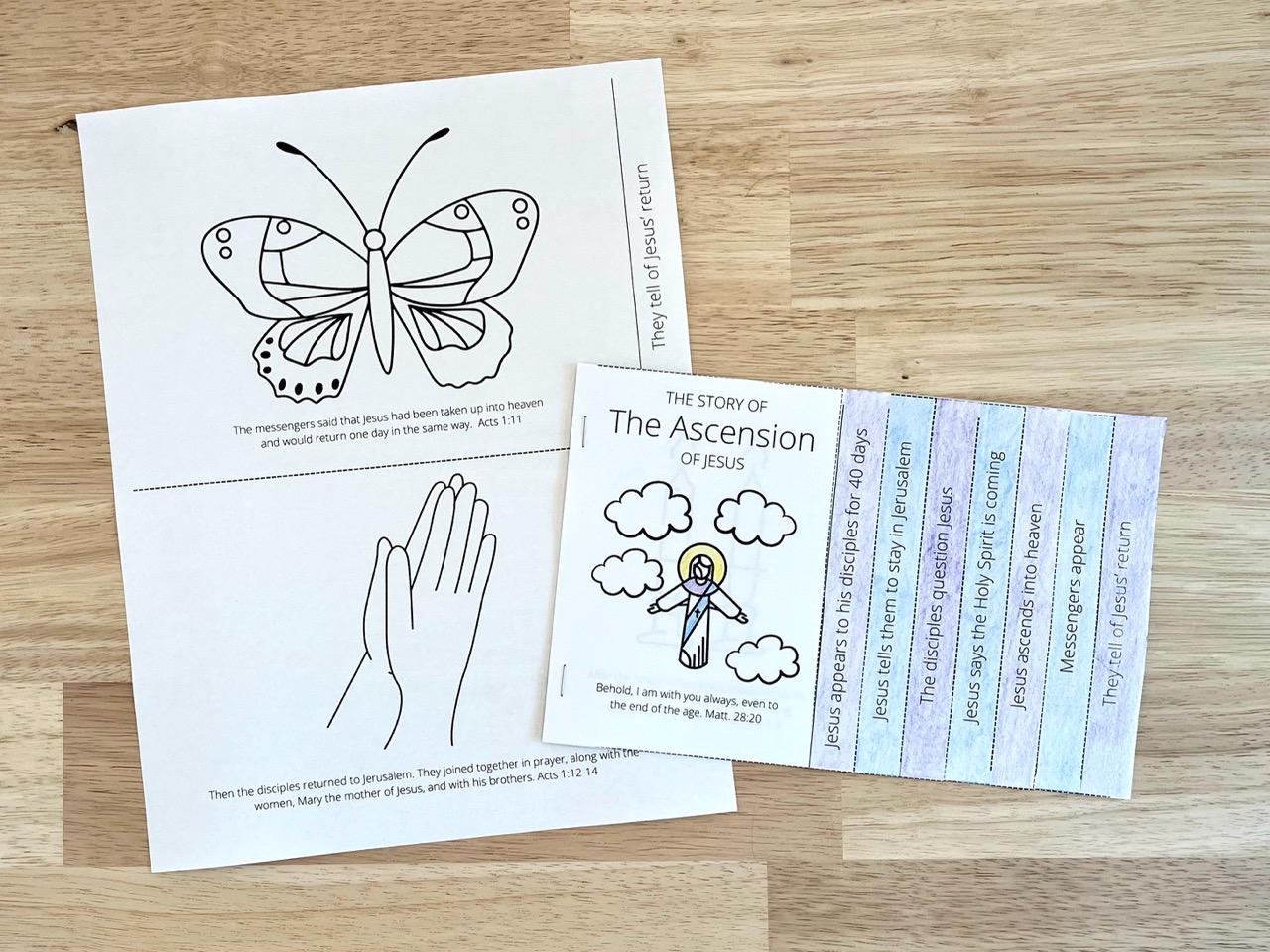 Sunday School Lesson, Ascension of Christ, Jesus Ascension Craft ...