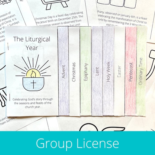 Liturgical Year Coloring Book - Etsy