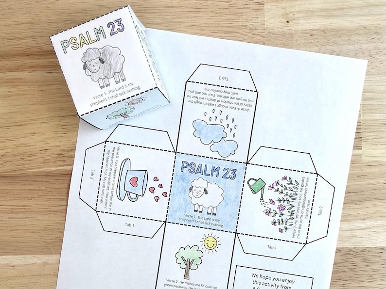 Psalm 23 Craft, Sunday School Crafts, the Lord is My Shepherd, Sunday ...