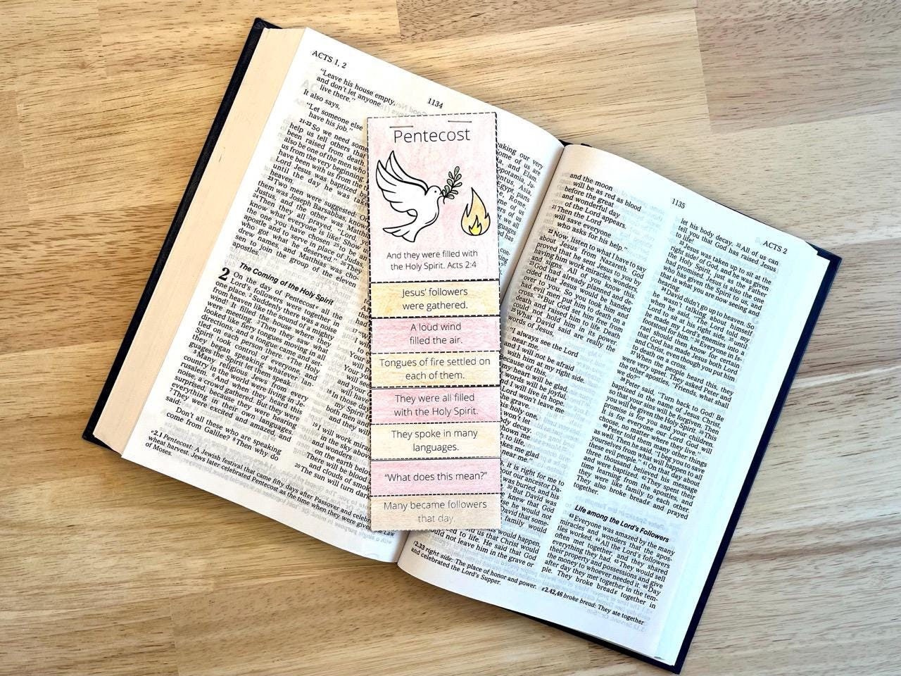 Pentecost Activity, Holy Spirit Craft, Sunday School Lesson, for Kids ...