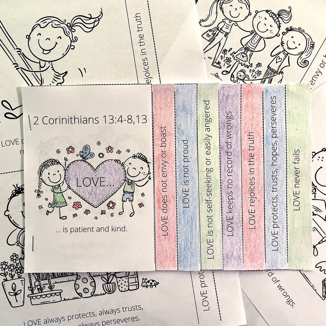 Christian Valentine, Valentine for Kids, Love is Patient, 1 Corinthians ...