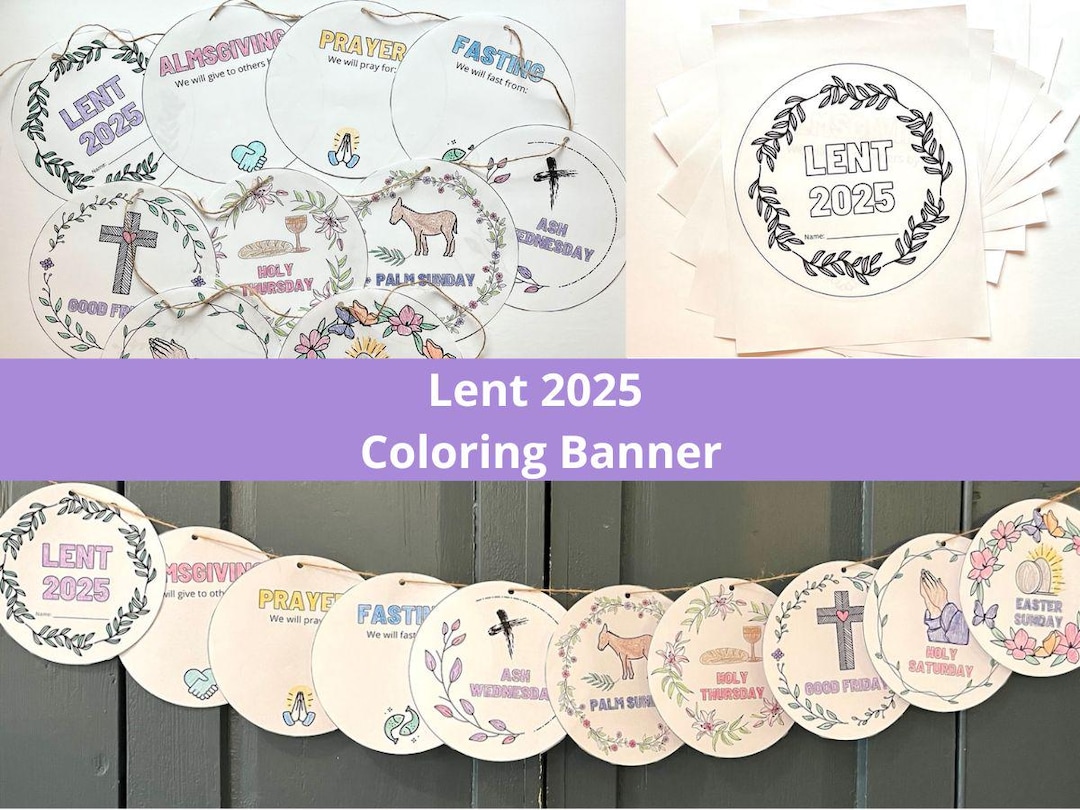 Lent Kids Chain, Lent for Kids Activities, Lent Activities for Kids and ...