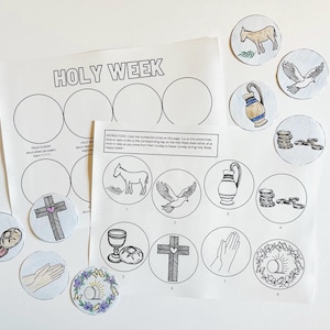Palm Sunday Craft, Holy Week Printable, Good Friday, Empty Tomb, Lent ...