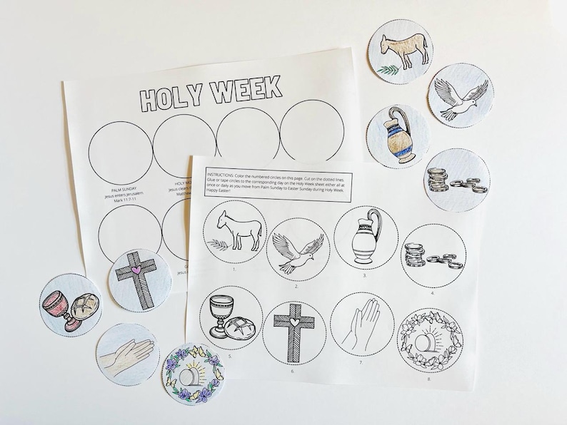 Palm Sunday Craft, Holy Week Printable, Good Friday, Empty Tomb, Lent ...