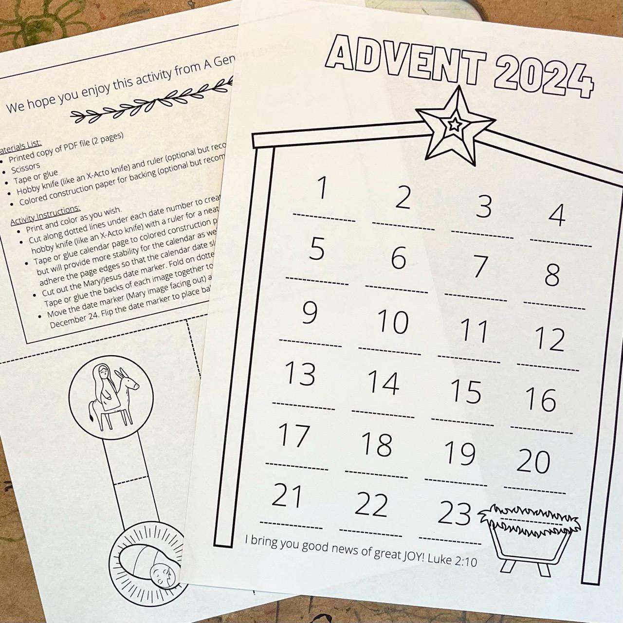 Advent Calendar 2024, DIY Advent Calendar, Advent Calendar Printable ...