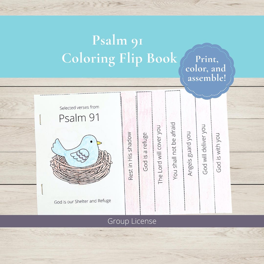 Psalm 91 Craft for Kids, 91st Psalm Craft, Sunday School Craft Psalm 91 ...