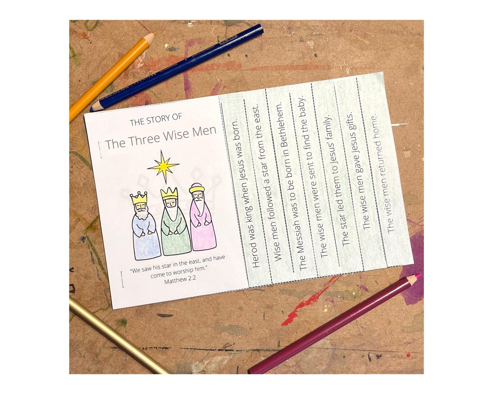 Three Wise Men, Sunday School Advent, Advent Coloring Pages, Advent ...