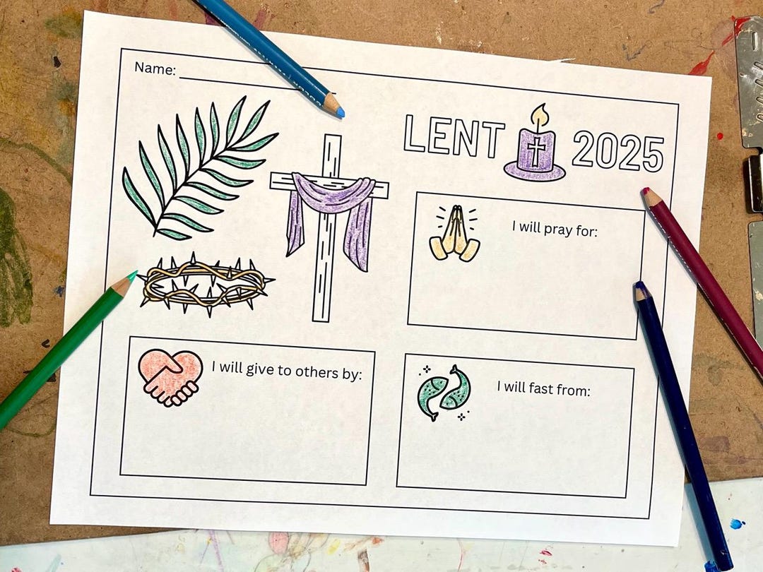 Catholic Lent, Lent Coloring Page, Lent for Families, Lent for Kids ...