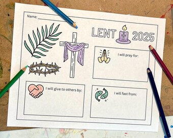 Sunday School Craft, Lent for Kids, Ash Wednesday, Lent Calendar, Palm ...