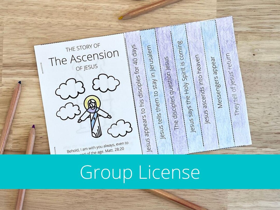 Jesus Ascending Activity, Jesus Ascension Craft, Jesus Ascended Into ...