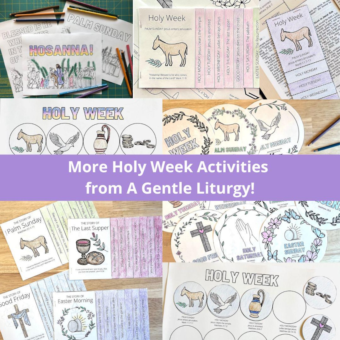 Holy Week for Kids, Bible Story Coloring Page, Bible Activity Page ...