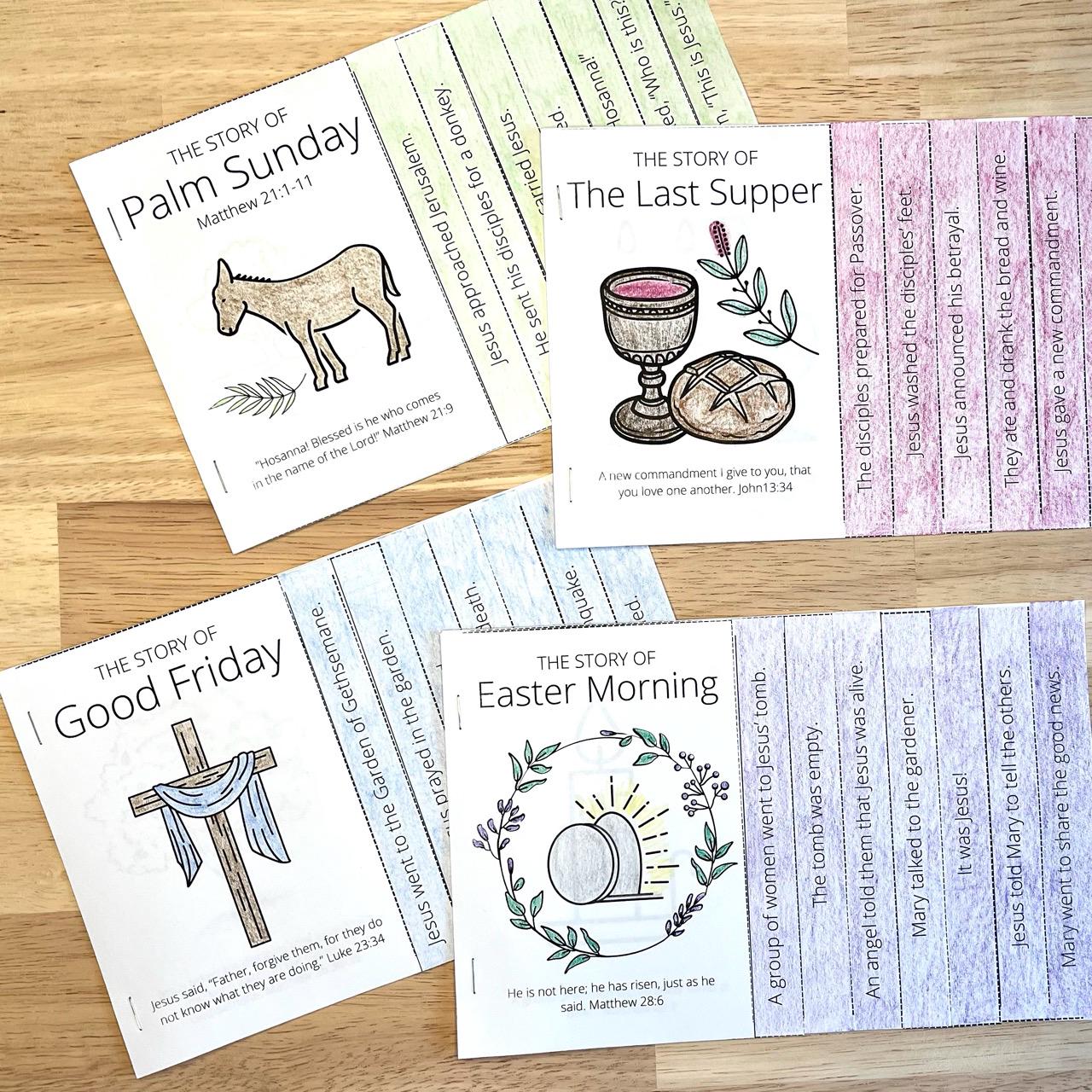 Holy Week for Kids, Holy Week Printable, Easter Sunday School Craft ...