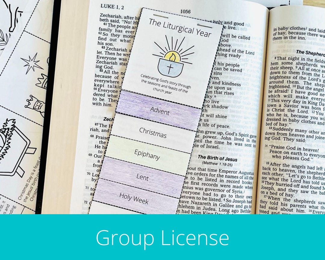 Printable Bible Bookmarks, Holy Week, Liturgical Calendar for Kids ...