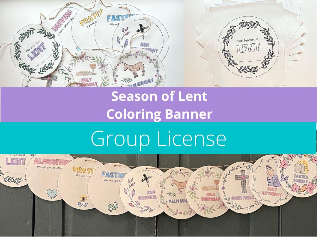 Lent Banners, Lent for Kids, Ash Wednesday, Lent Kids, Palm Sunday ...