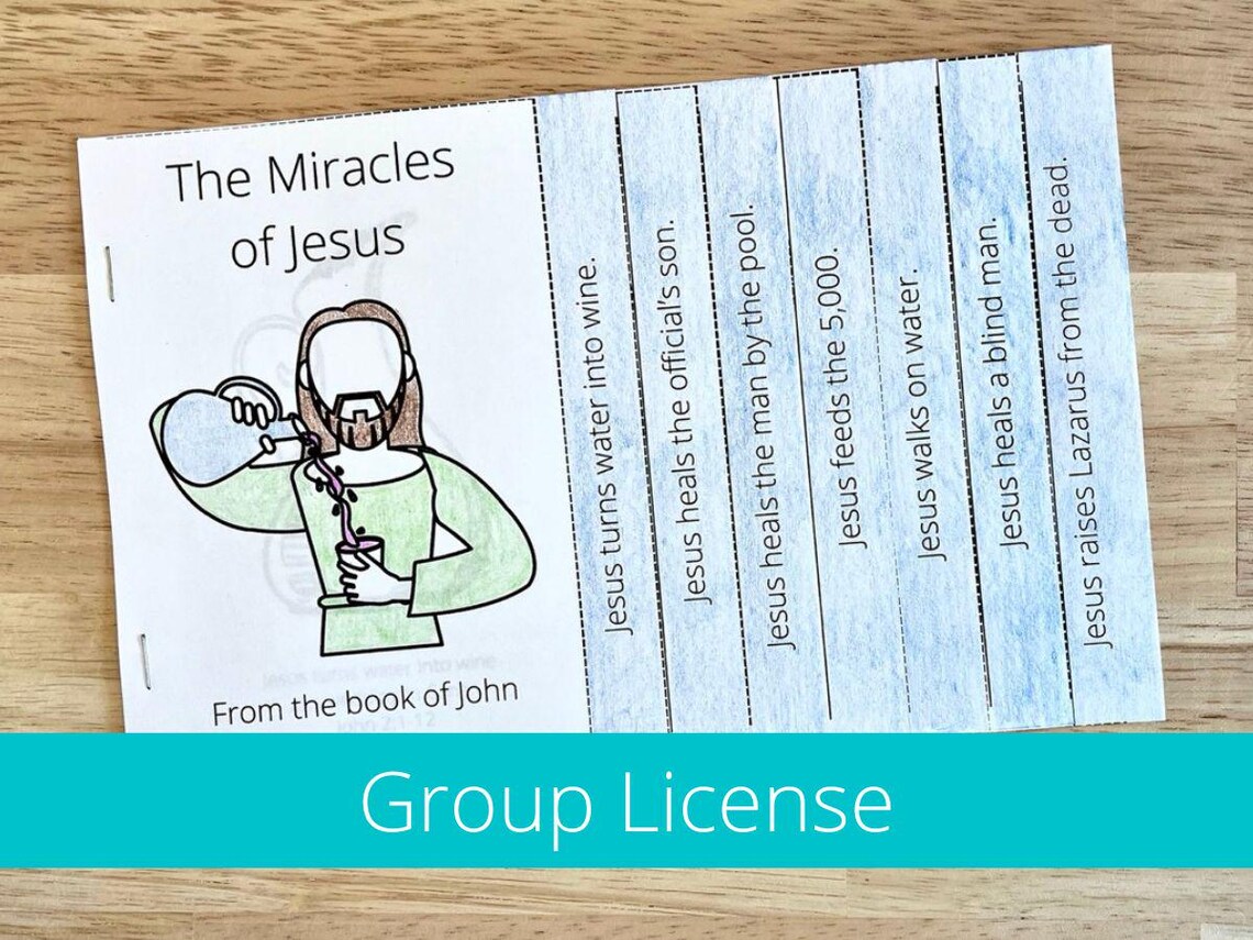 Miracles of Jesus for Kids, Jesus Miracles Crafts, Vacation Bible ...