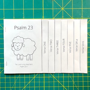 Psalm 23 - 8 Page Mini Coloring Book - Bible Activity - Preschool ...
