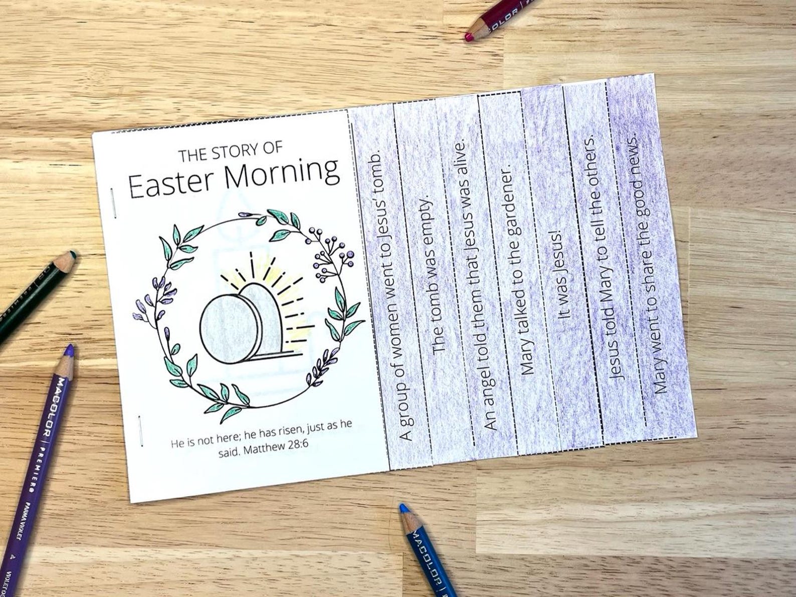 Easter Sunday School Craft, Easter Jesus Printable, Holy Week for Kids ...