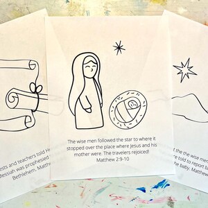 Epiphany Christmas Coloring Sheets, Three Wise Men, Three Kings Day ...