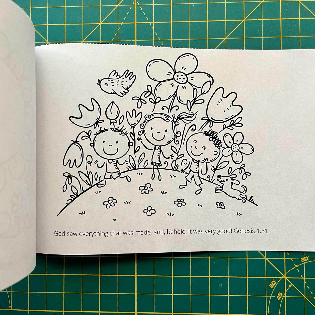 7 Days of Creation Coloring Pages, VBS Crafts Creation, VBS Kids Craft ...