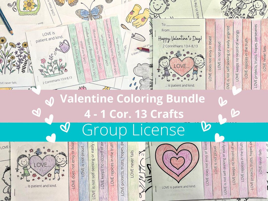 Christian Valentines Coloring, Christian Valentines Day School Craft ...
