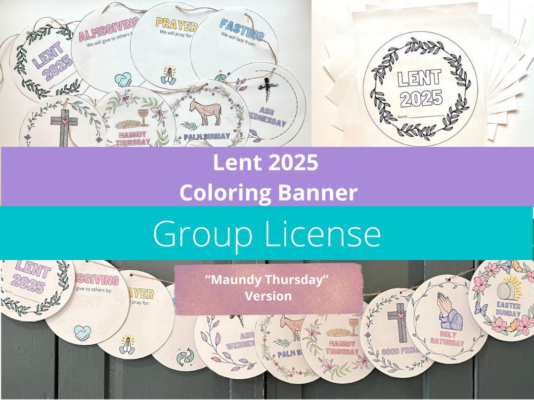 Lent for Kids Activities, Lent Kids Chain, Lent Paper Chain Countdown ...