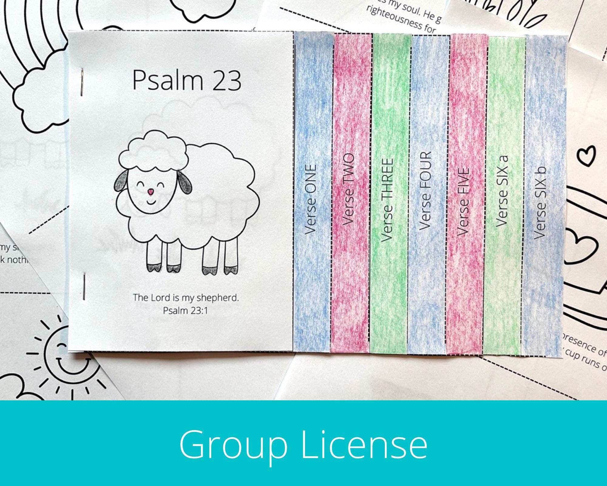 Psalm 23 Printable, Sunday School Lessons for Kids, Psalm 23 Craft, the ...