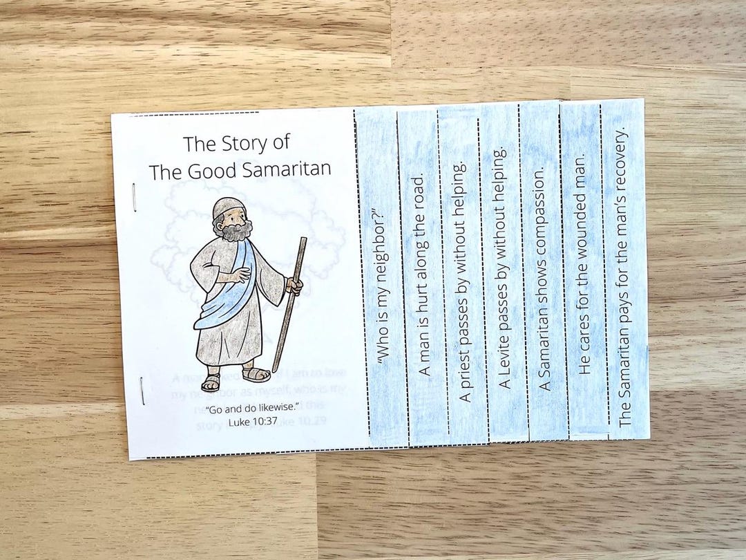 Parables of Jesus for Kids, the Good Samaritan Activity, VBS 2026 Craft ...